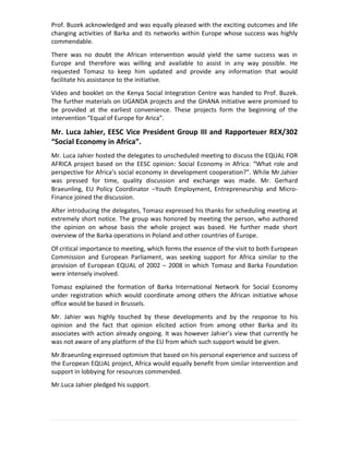 Equal of europe for africa project[2] | PDF