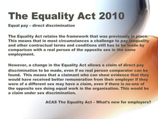 Equal Pay Act 1970 | PDF