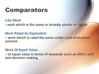Equal Pay Act 1970 | PDF