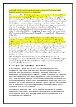 Equal pay for equal work labouor laws | DOCX