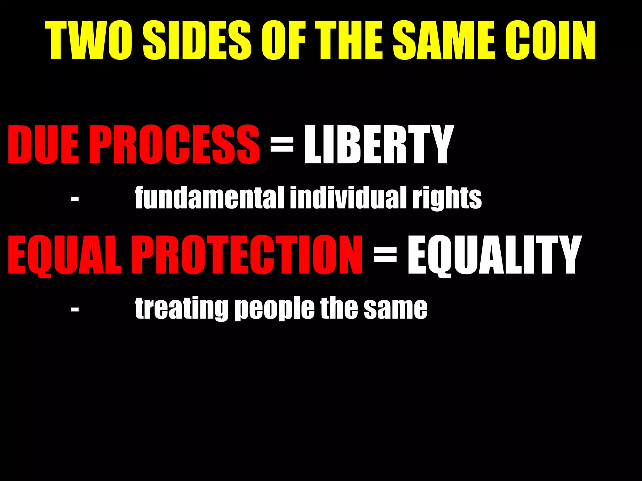 EQUAL PROTECTION CLAUSE | PPT