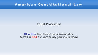 Equal Protection Clause | PDF