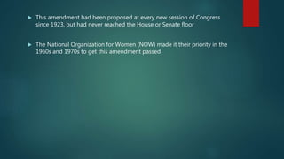 Equal rights amendment | PPTX
