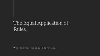 Equal Rule Enforcement in Sectional Title Schemes | PPT