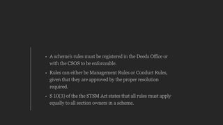 Equal Rule Enforcement in Sectional Title Schemes | PDF