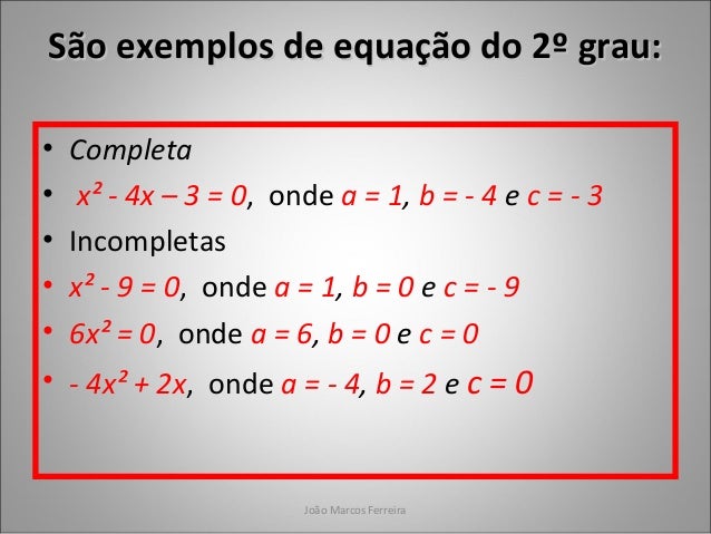 Equação do 2º grau