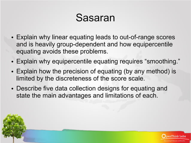 Menggunakan AlisJK : Equating | PPT