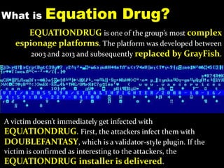 Equation Group : Advanced Secretive Computer Espionage Group | PPTX