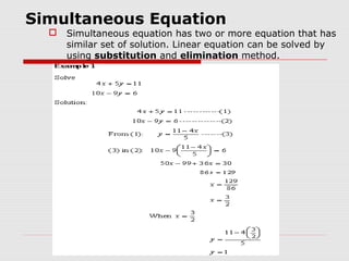 Equation and inequalities | PPT