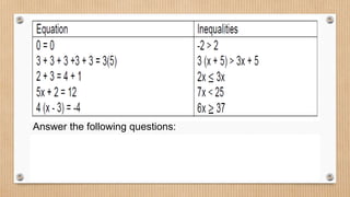 Equation and Inequality.pptx | Free Download