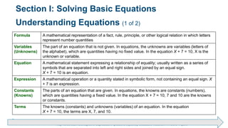 Equation Business Problem concerned with mathemetics business | PPTX