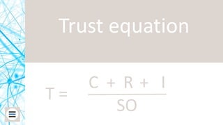 The Trust equation | PPTX