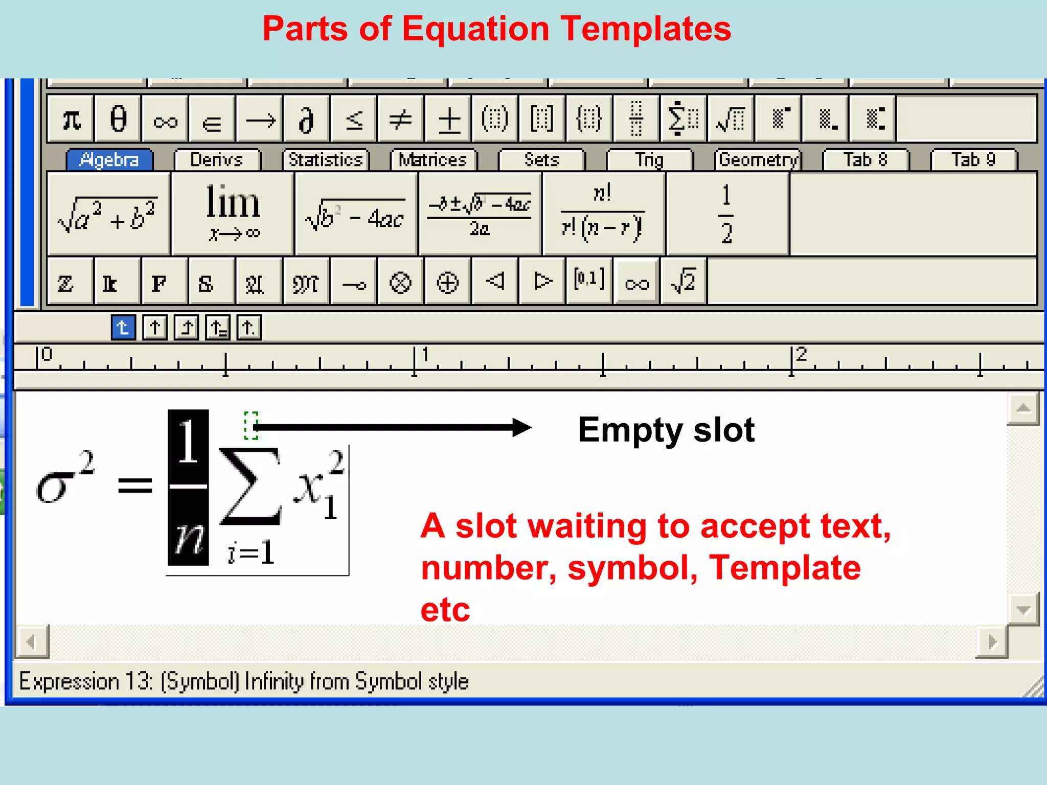 Use of MathType software with MSWord | PPT