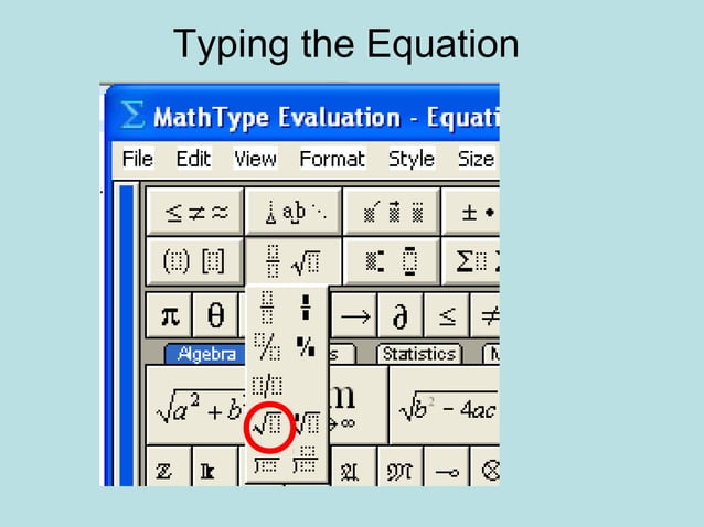 Use of MathType software with MSWord | PPT | Computing | Technology ...