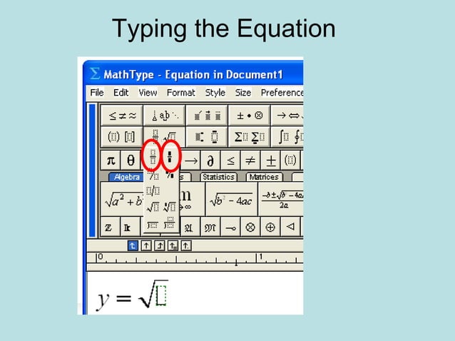 Use of MathType software with MSWord | PPT | Computing | Technology ...