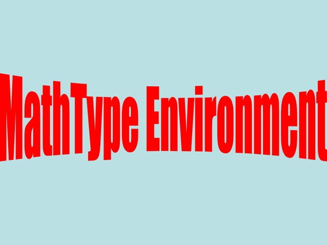 Use of MathType software with MSWord | PPT | Computing | Technology ...