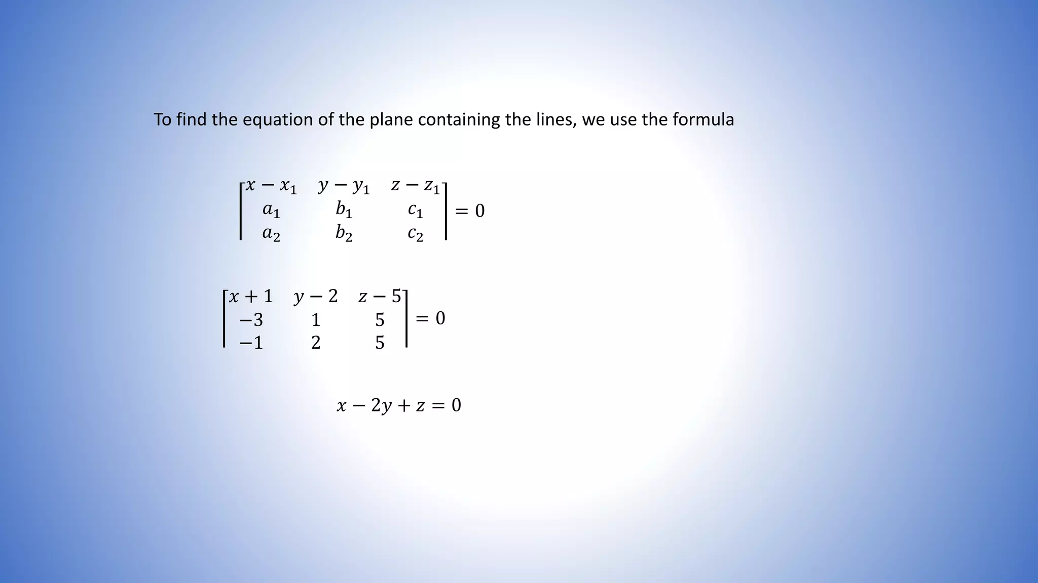 GRADE 12 MATHS: EQUATION OF PLANES IN 3 D | PPTX | Physics | Science