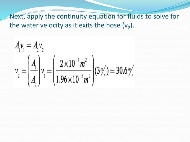 Equation of continuity | PPTX | Physics | Science