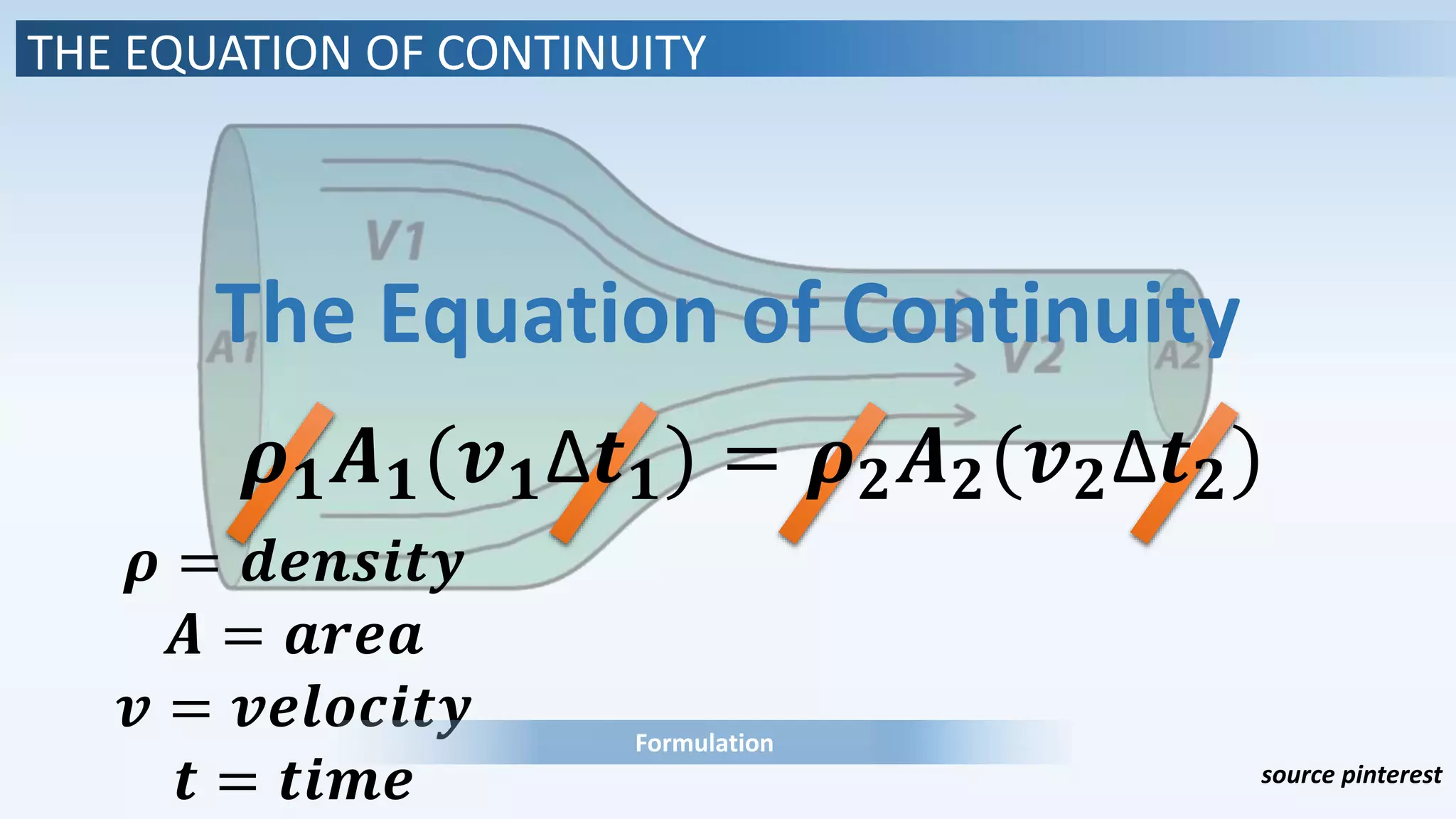 Equation of continuity | PPTX