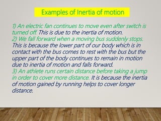 Equation of motion, inertia | PPT