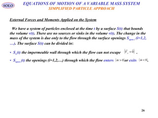 Equation of motion of a variable mass system1 | PPT