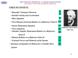 Equation of motion of a variable mass system2 | PPT
