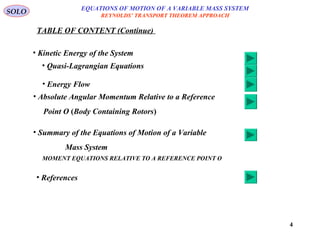 Equation of motion of a variable mass system2 | PPT