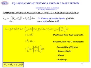 Equation of motion of a variable mass system2 | PPT