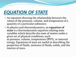 Equation of state2 | PPTX