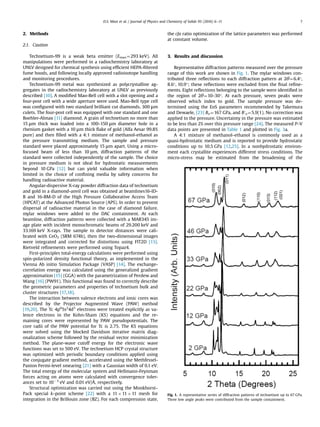 Equation of state for technetium from x‐ray diffraction and first principle calculations | PDF