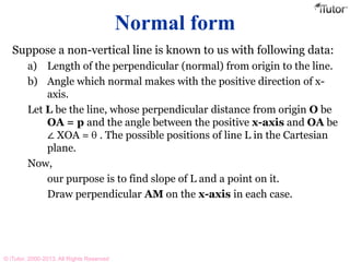 Equations of Straight Lines | PPTX