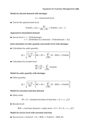 Equations | PDF | Business Accounting & Finance | Business