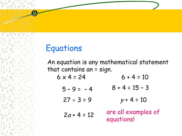 Equations ppt | PPT