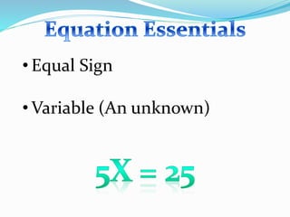 Equations Presentation | PPT