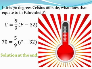 Equations Presentation | PPT