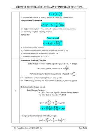 Equations_2_Industrial Instrumentation - Pressure Measurement Important ...