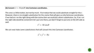 Equations in Polar Coordinates | PPT