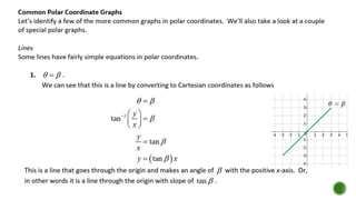 Equations in Polar Coordinates | PPT