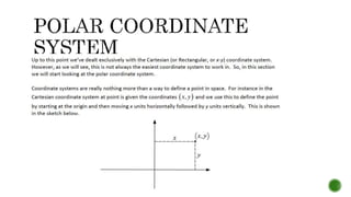 Equations in Polar Coordinates | PPT