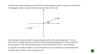 Equations in Polar Coordinates | PPT