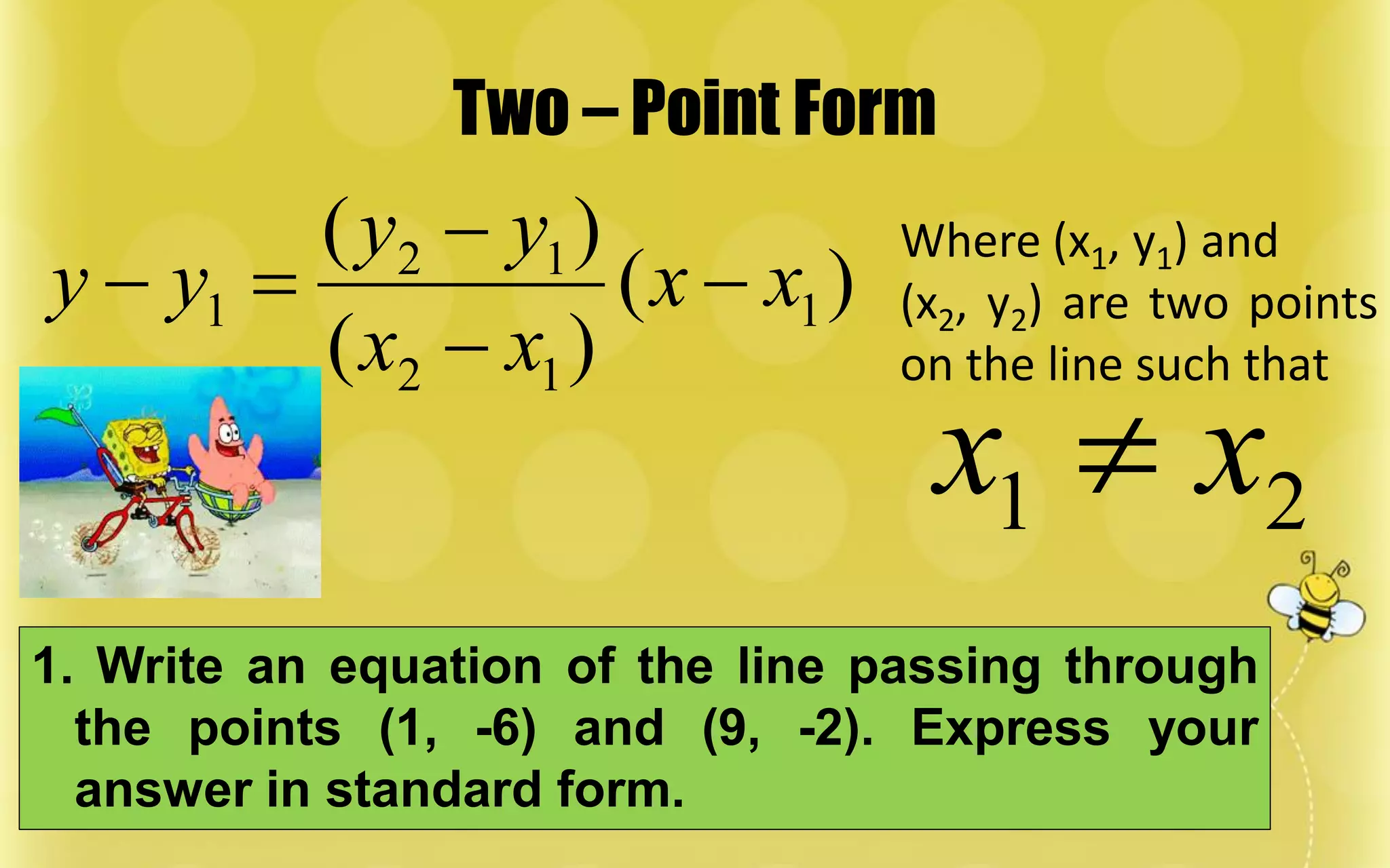 Equations of a Line | PDF
