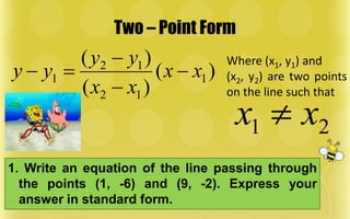 Equations of a Line | PDF
