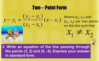 Equations of a Line | PDF