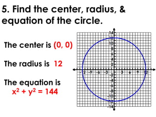 Equations of circles | PPTX