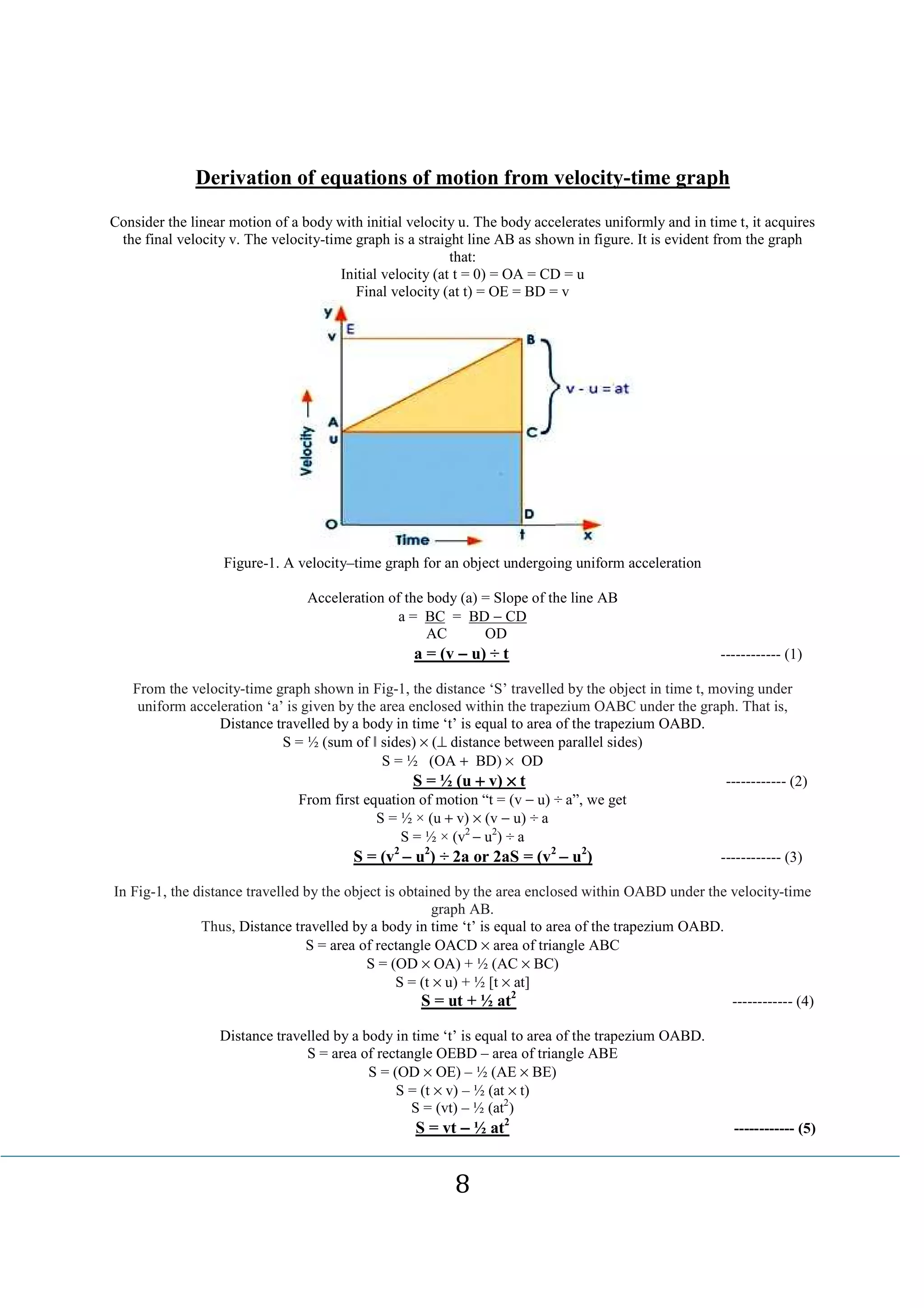 Whole Procedure of Equations of motion. | PDF