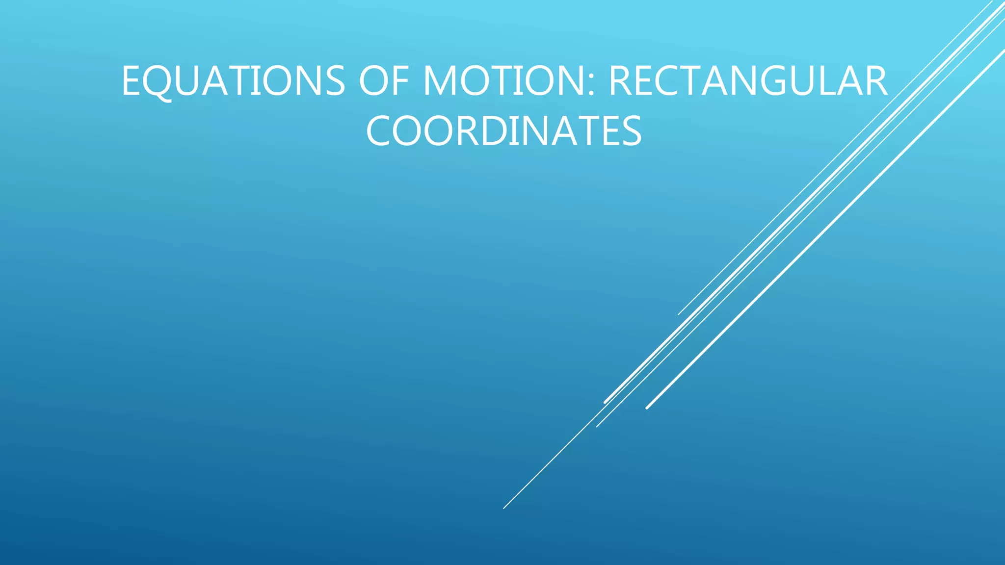 Equations of motion | PPT