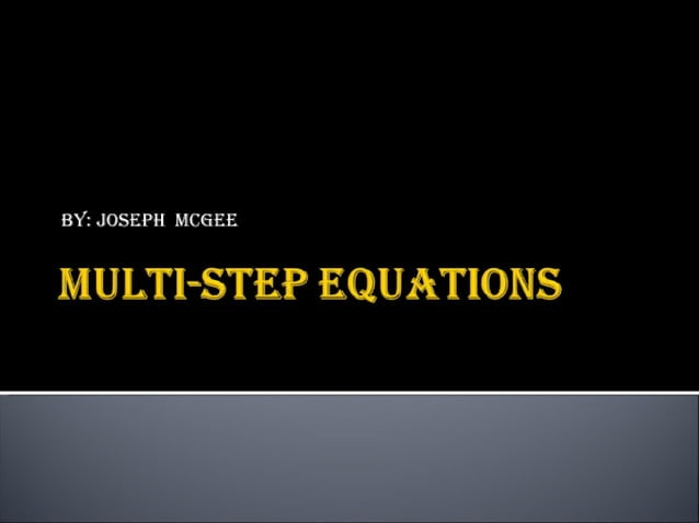 Equations powerpoint | PPT