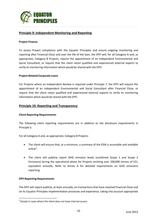 Equator principles III | PDF