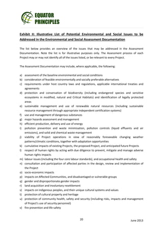Equator principles III | PDF