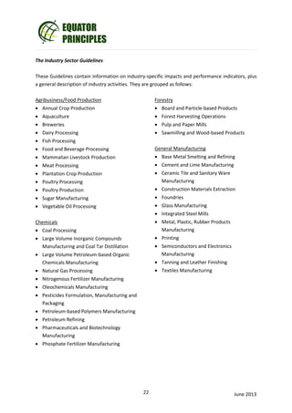 Equator principles III | PDF